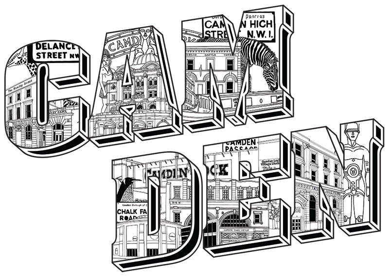 A Typographic Journey Through Camden: Illustrating the Borough's Essen ...