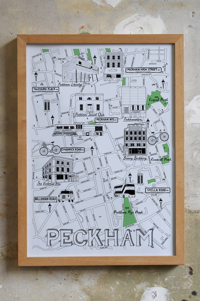 Peckham Map – The London Gift Shop