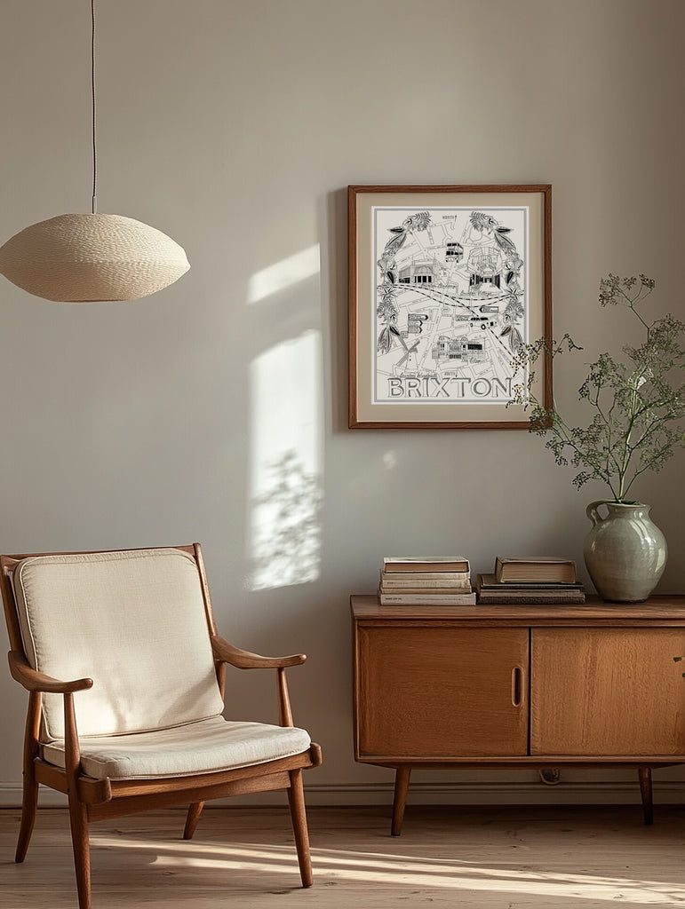 Brixton Map illustration – The London Gift Shop