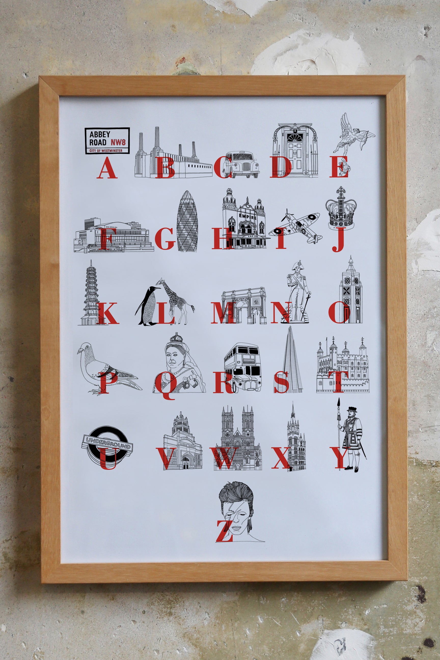A to Z Alphabet London Landmarks – The London Gift Shop